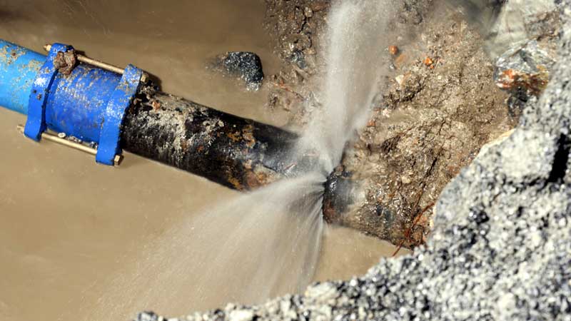 How to Tell If a Pipe Burst Underground